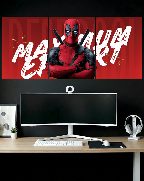 DEADPOOL #01 | 3 PIECE SPLIT DESIGN MOVIE POSTER | MARVEL – Anime Mandir